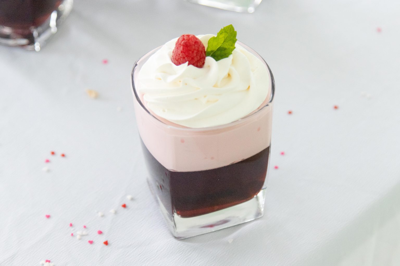 Easy Individual Raspberry Jello Dessert Cups Recipe - Small Town Scratch