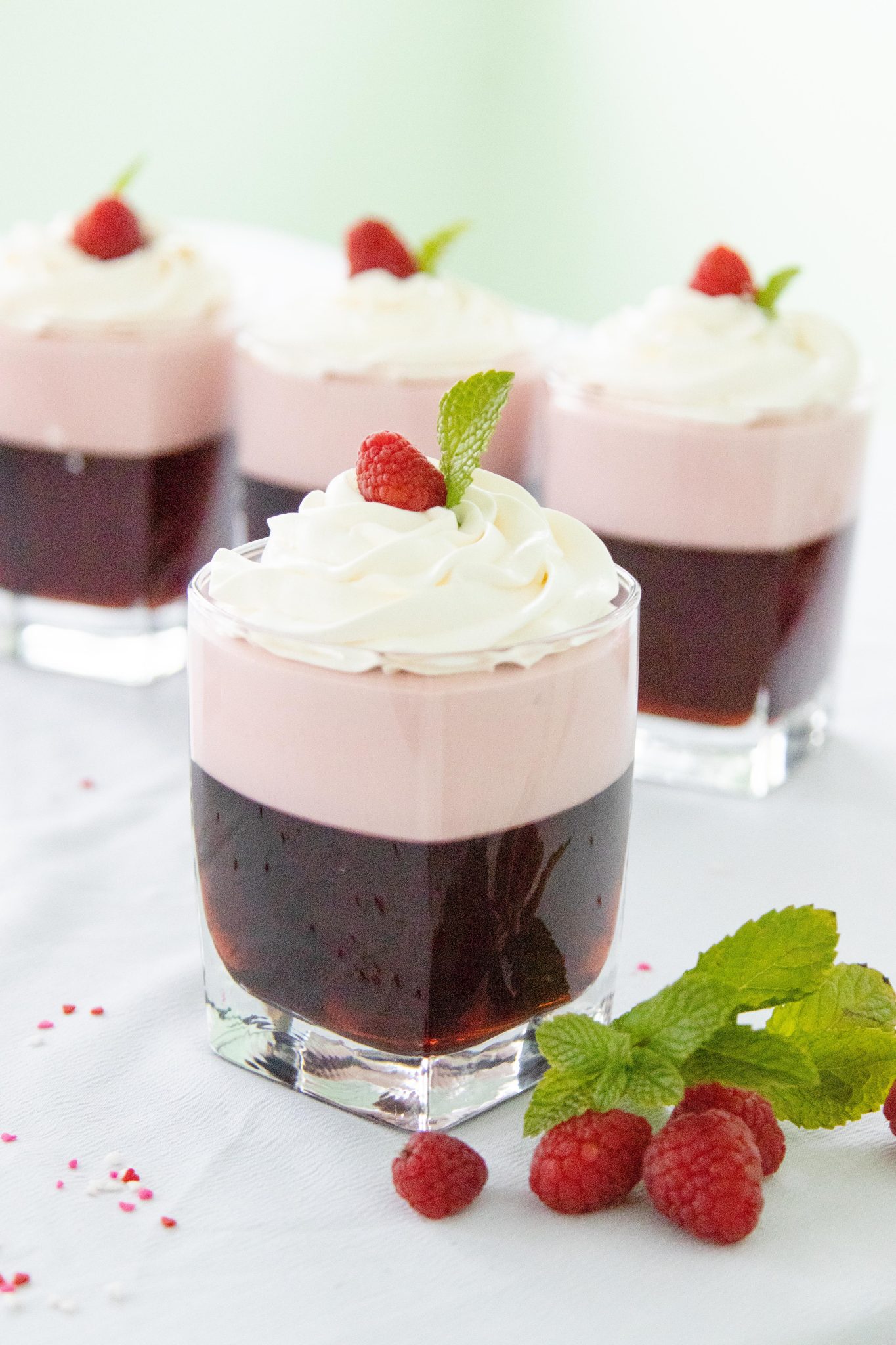 Easy Individual Raspberry Jello Dessert Cups Recipe - Small Town Scratch