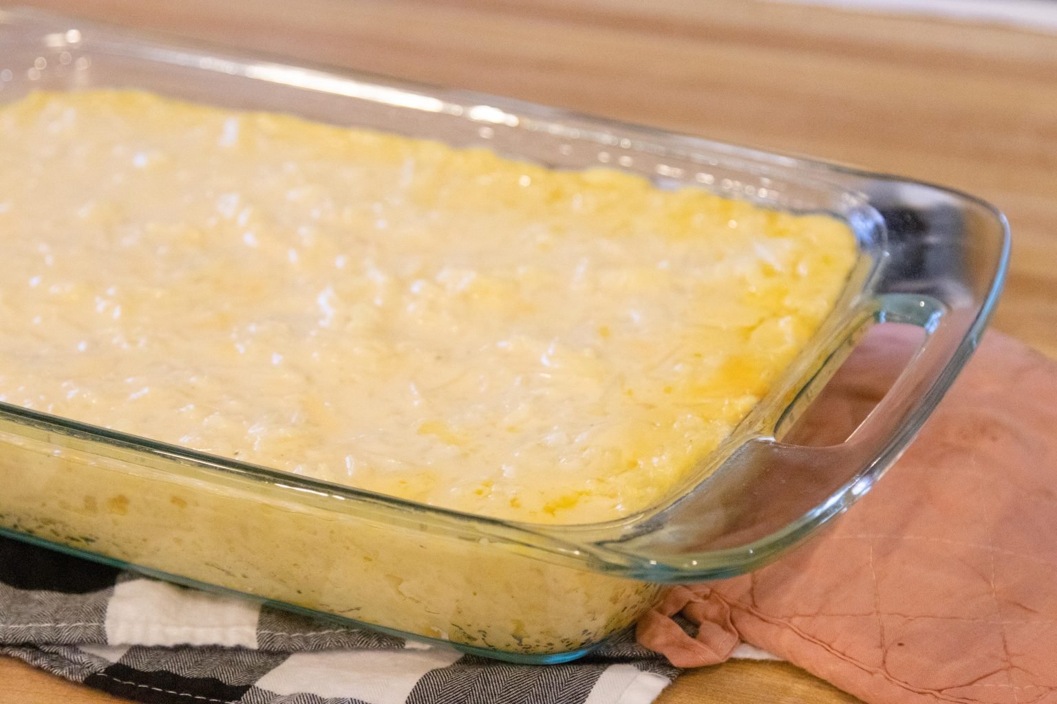 Cheesy Shredded Potluck Potatoes - From Scratch Recipe - Small Town Scratch