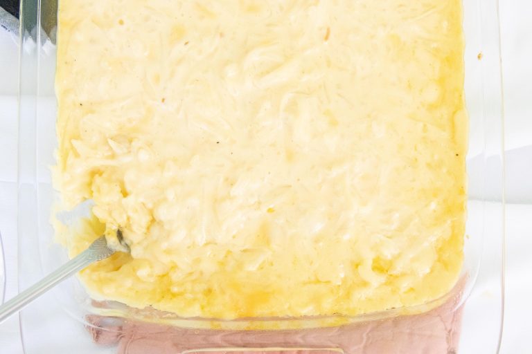 Cheesy Shredded Potluck Potatoes - From Scratch Recipe - Small Town Scratch