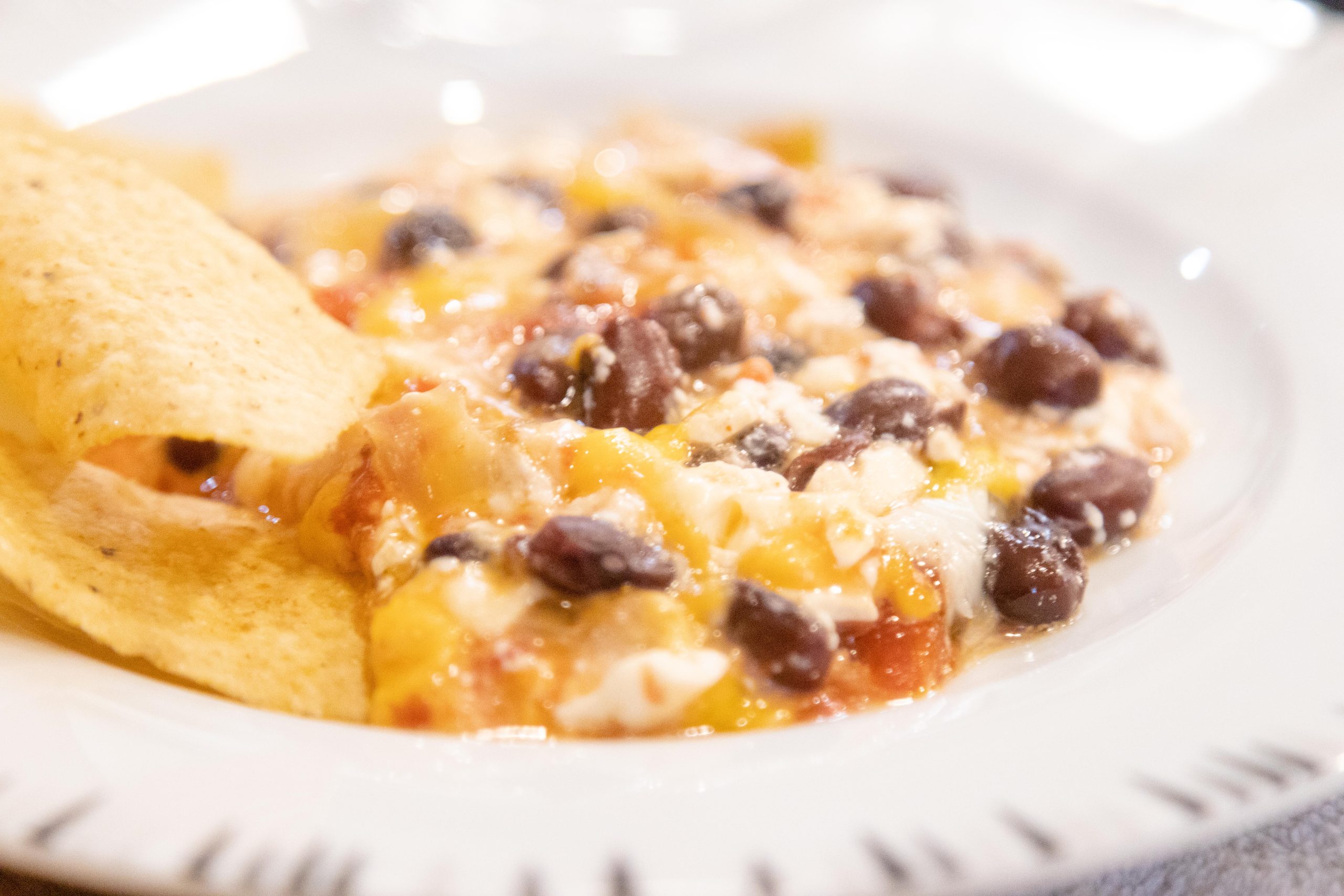 Simple Cream Cheese Bean Dip - Appetizer Recipe - Small Town Scratch
