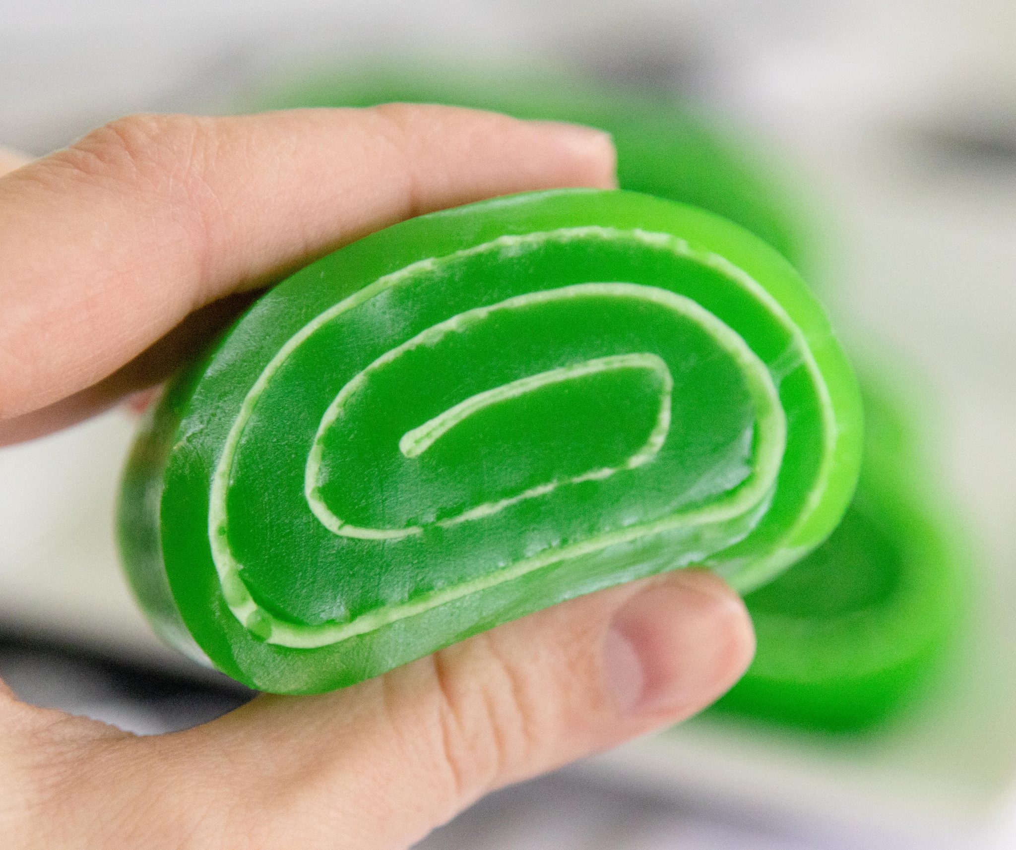 Easy Jello Marshmallow Pinwheels - Green Version - Small Town Scratch