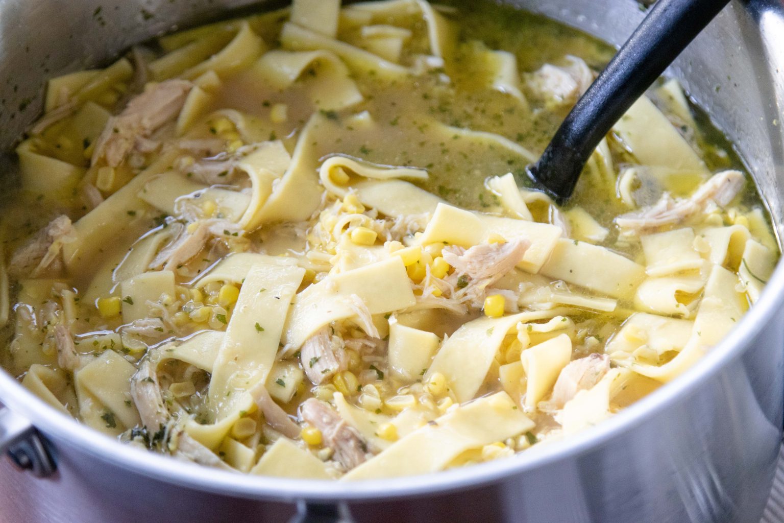 Chicken Corn Noodle Soup Recipe - a Mennonite Classic - Small Town Scratch