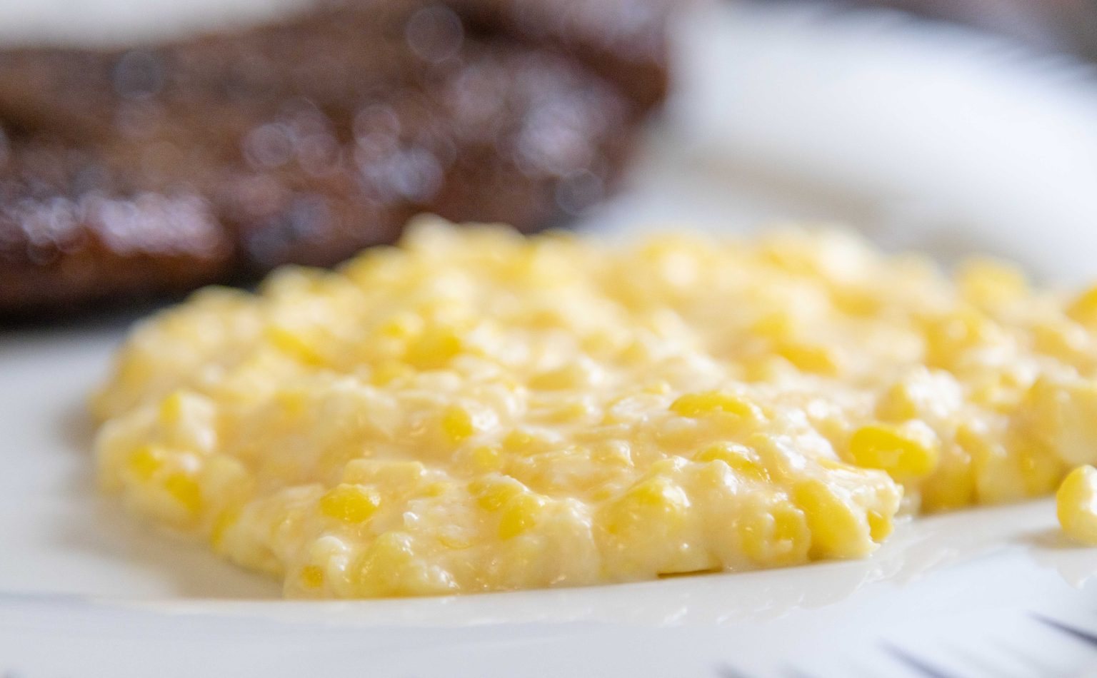 Slow Cooker Cheesy Corn - Simple Crockpot Recipe - Small Town Scratch