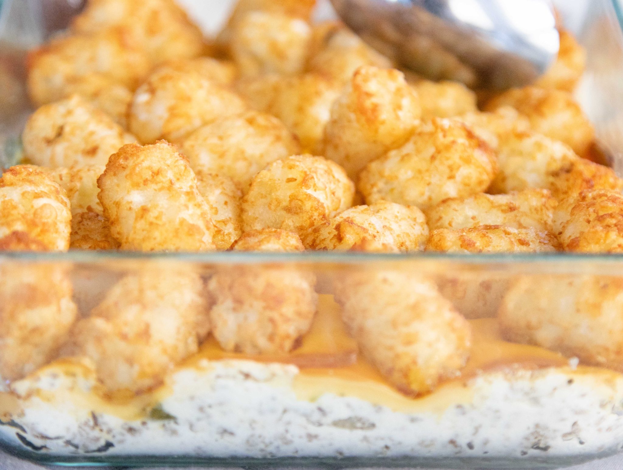 Traditional Tater Tot Casserole - Easy Cheesy Recipe - Small Town Scratch