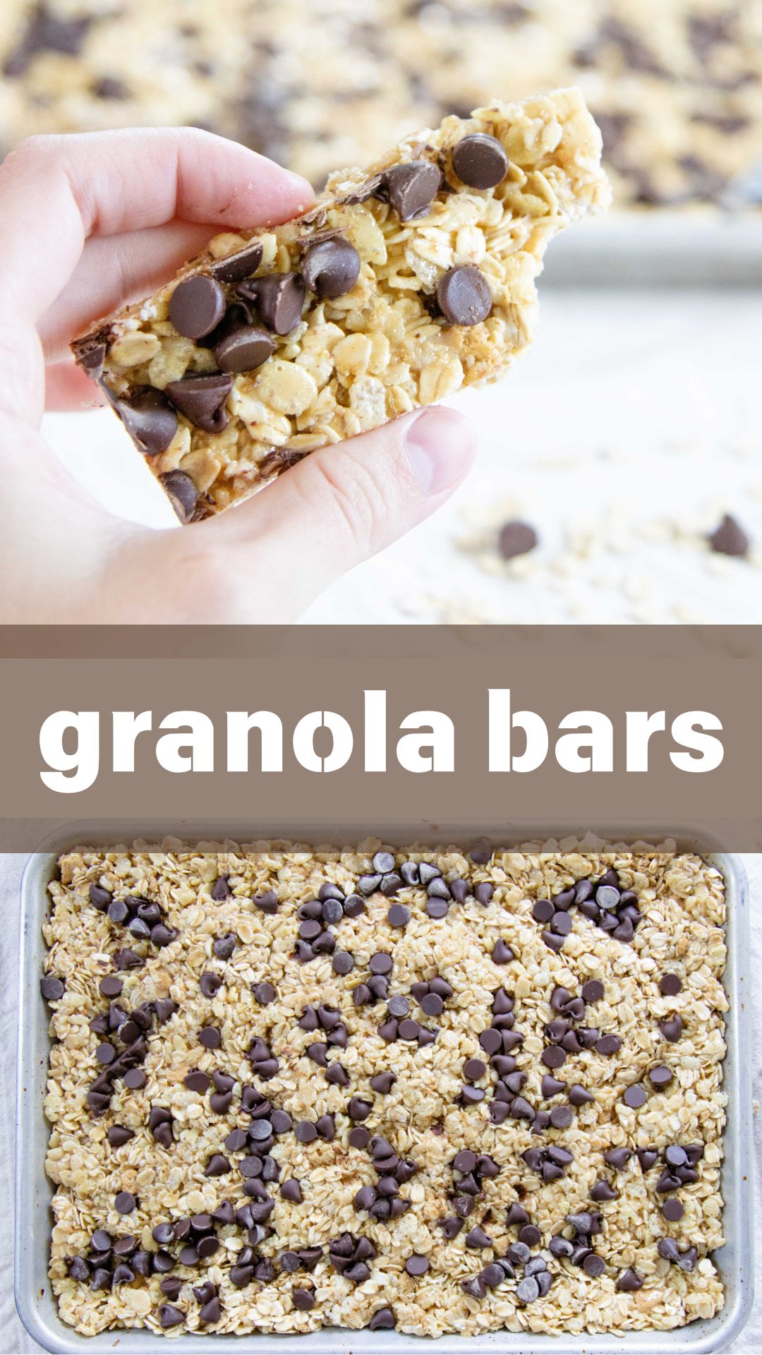Chewy Crispy Rice Granola Bars - From Scratch Recipe - Small Town Scratch