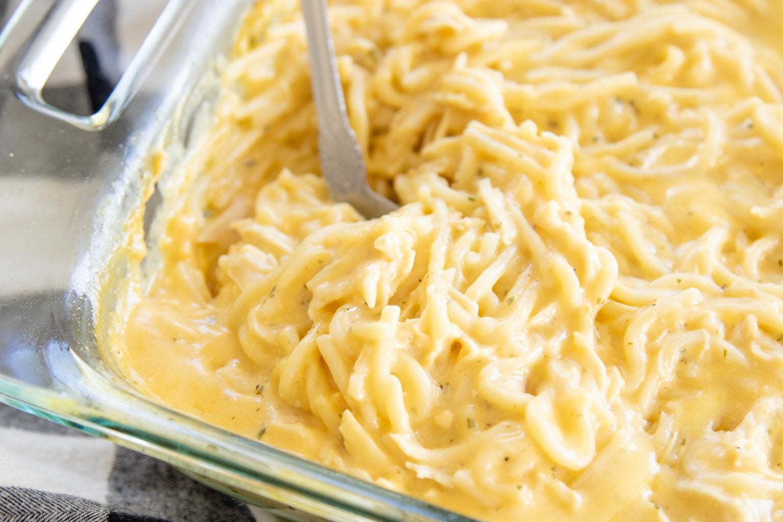 Simple Chickenetti Casserole (aka Chicken Spaghetti) - Small Town Scratch