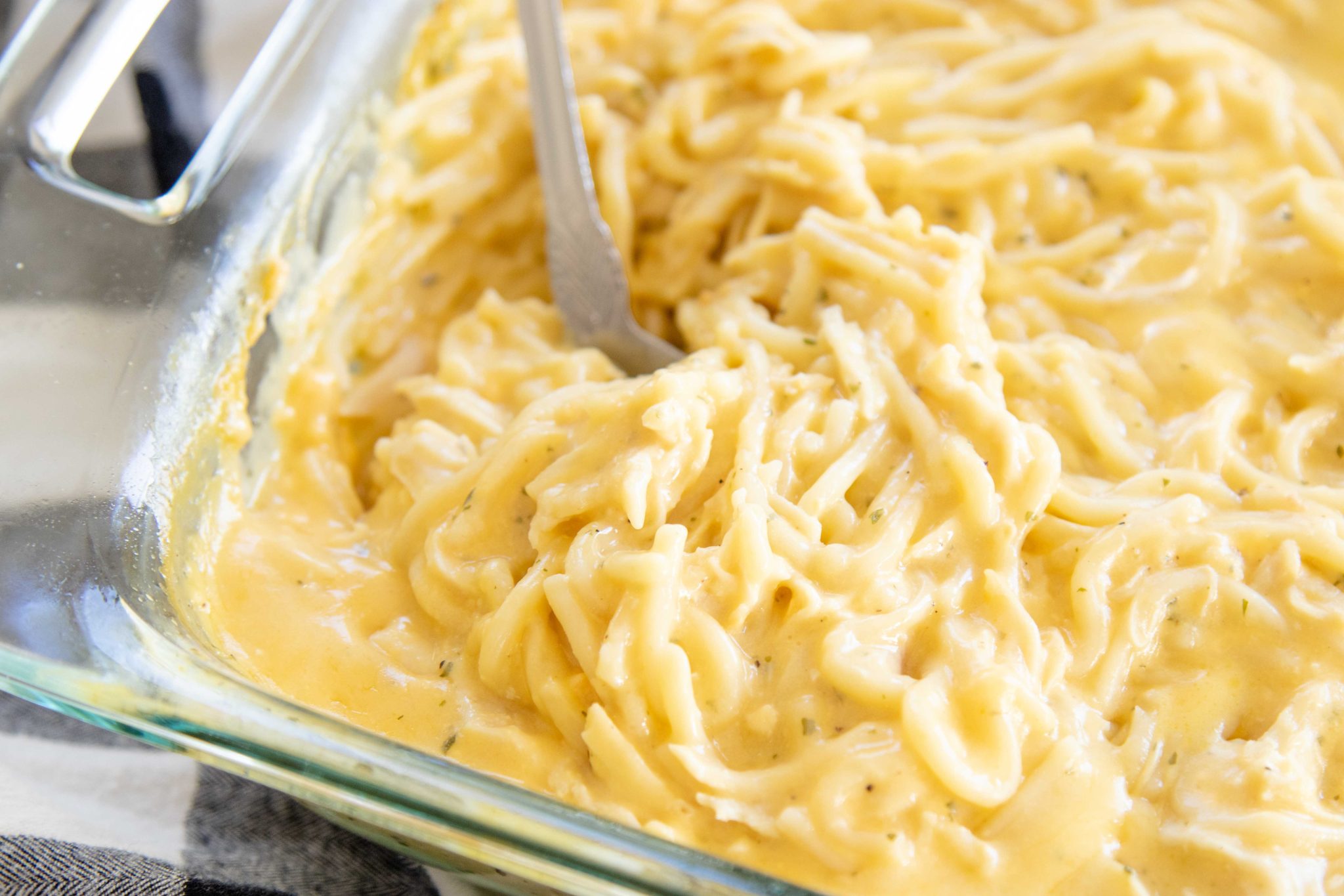 Simple Chickenetti Casserole (aka Chicken Spaghetti) - Small Town Scratch