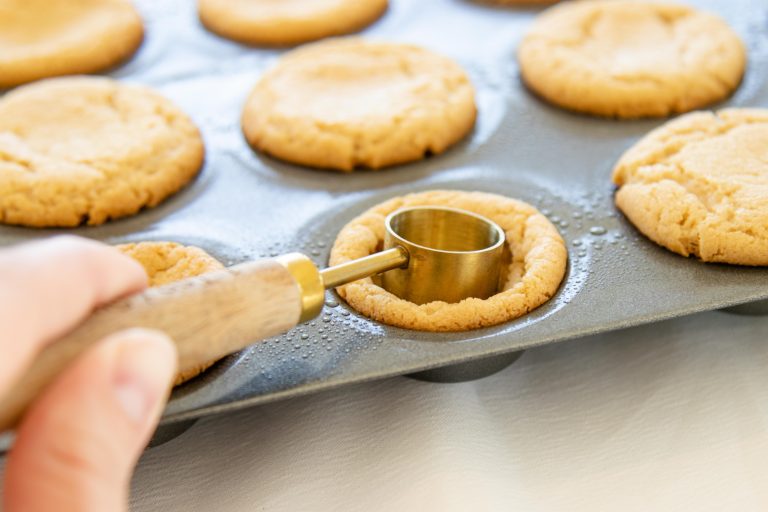 Fudge Puddles (Chocolate Peanut Butter Cookie Cups) - Small Town Scratch