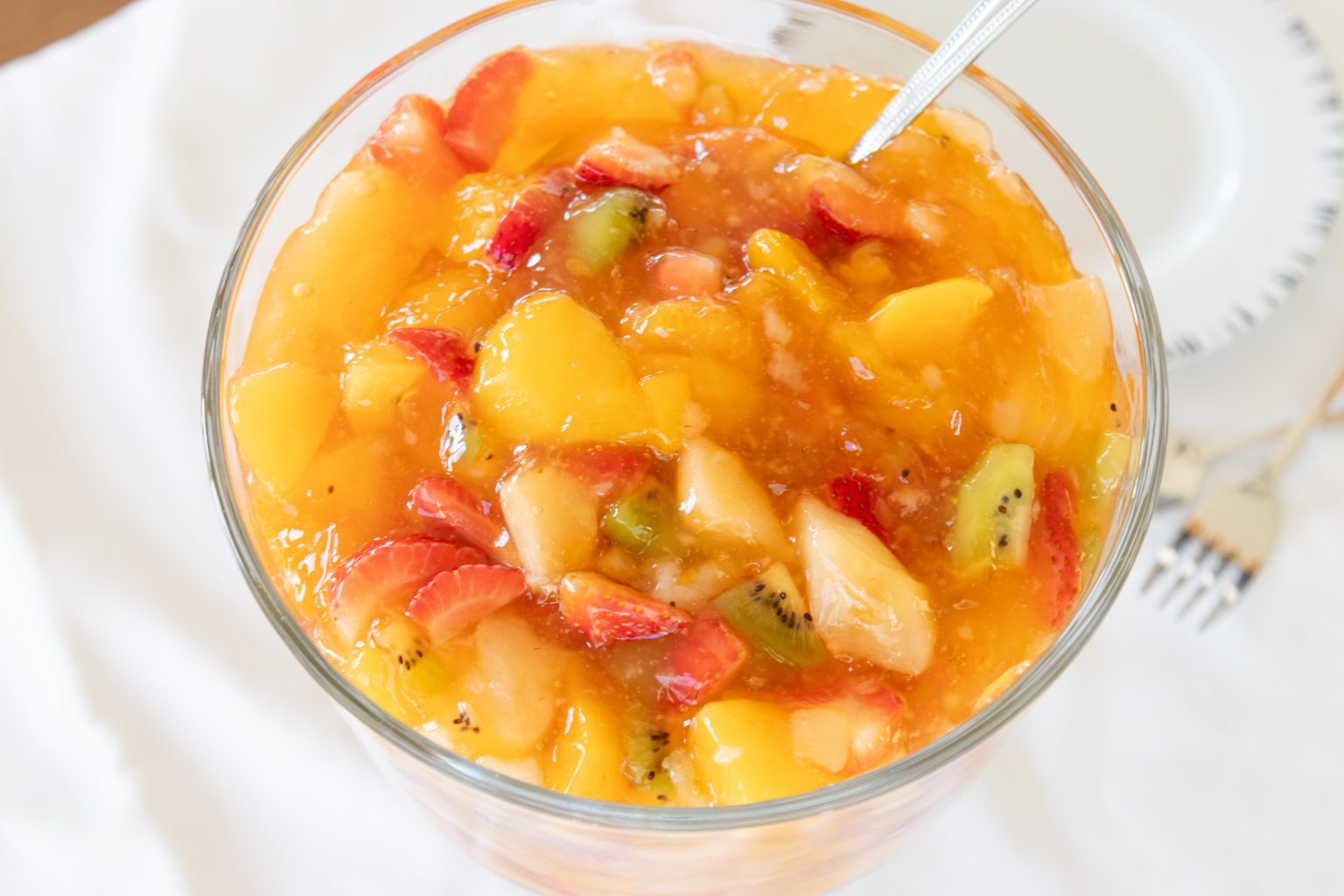 Thickened Fruit Salad - Unique Mennonite Dessert Recipe - Small Town ...