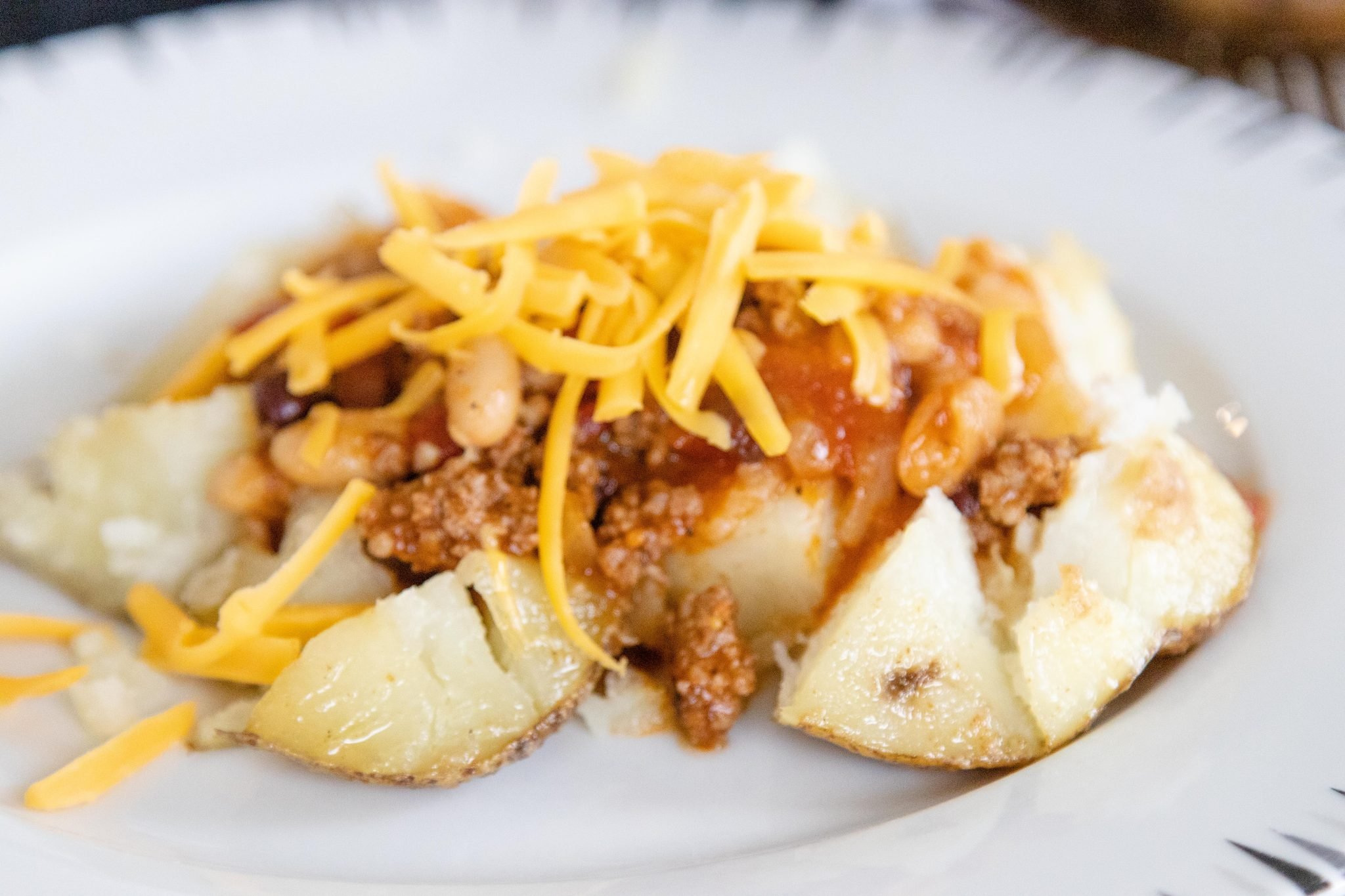 Easy Baked Potato Halves - Quick Baked Potato Recipe - Small Town Scratch