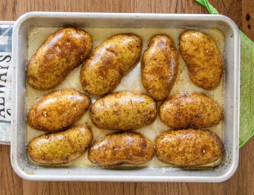 Easy Baked Potato Halves - Quick Baked Potato Recipe - Small Town Scratch