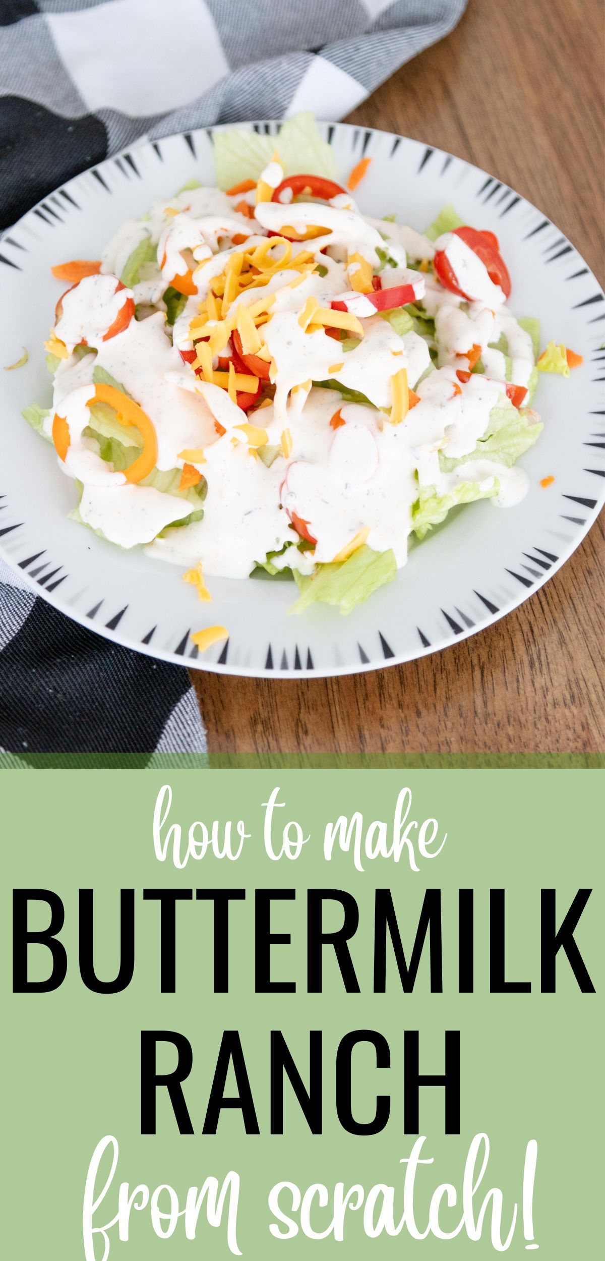Simple Homemade Buttermilk Ranch Dressing Recipe - Small Town Scratch