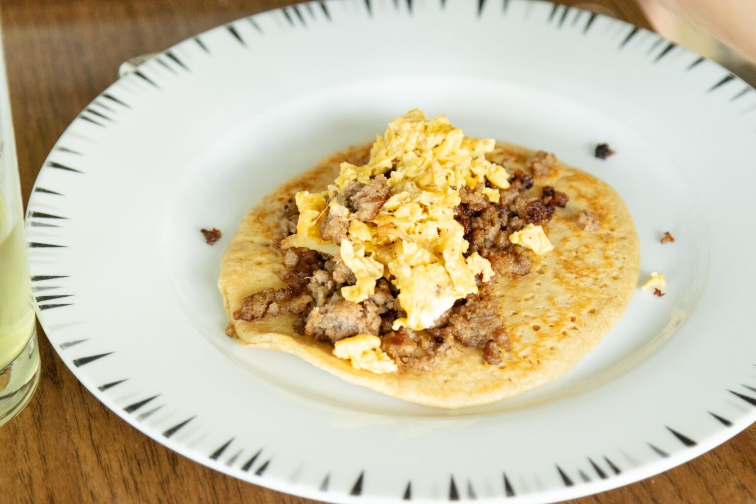 Pancake Breakfast Tacos on the Blackstone Griddle - Small Town Scratch