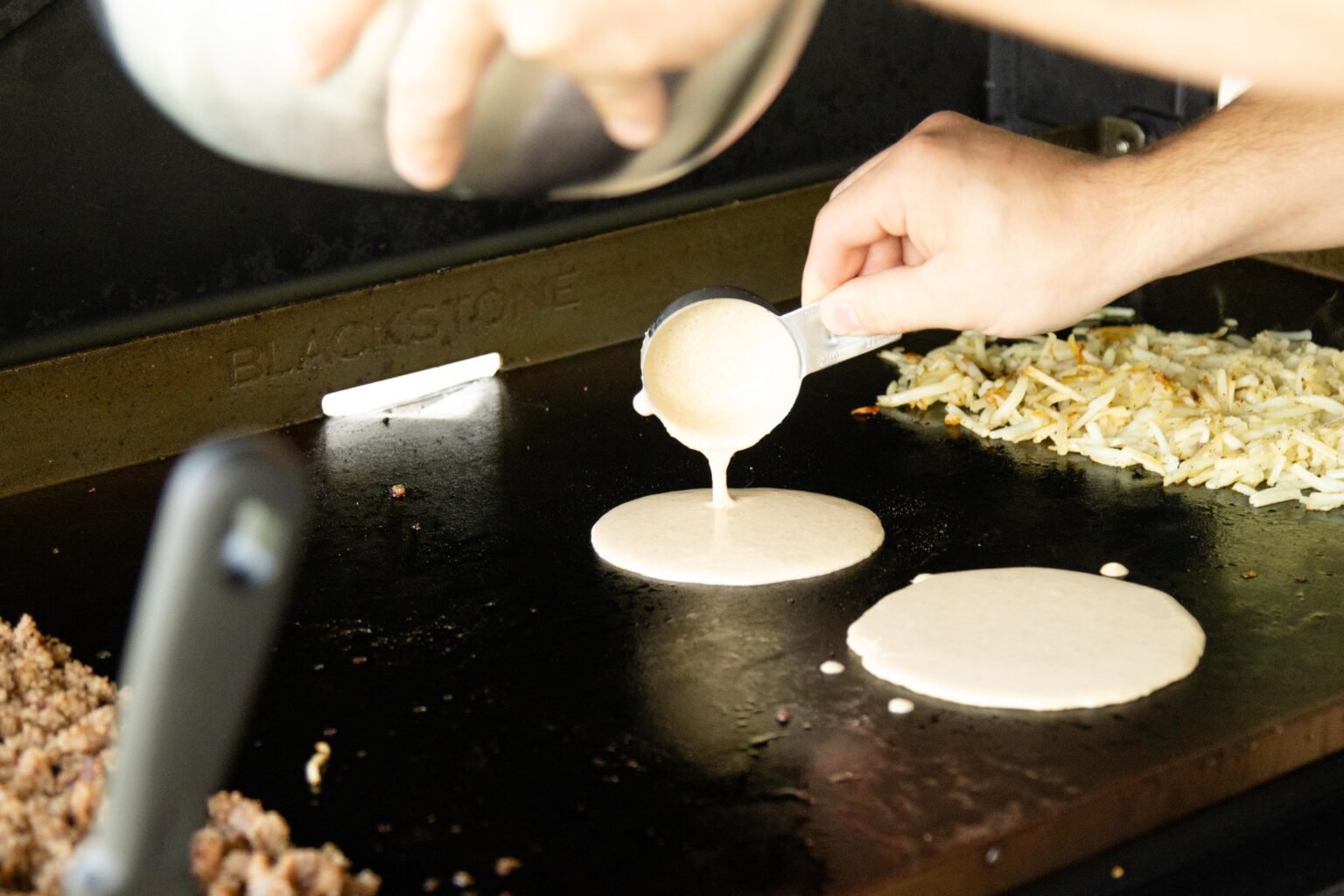 Pancake Breakfast Tacos on the Blackstone Griddle - Small Town Scratch