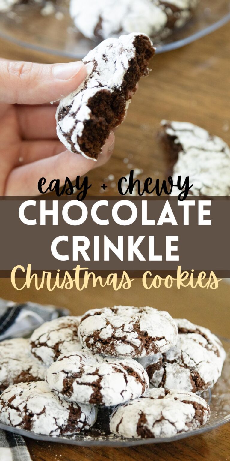 Chocolate Crinkle Cookies - Easy Holiday Cookie Recipe - Small Town Scratch