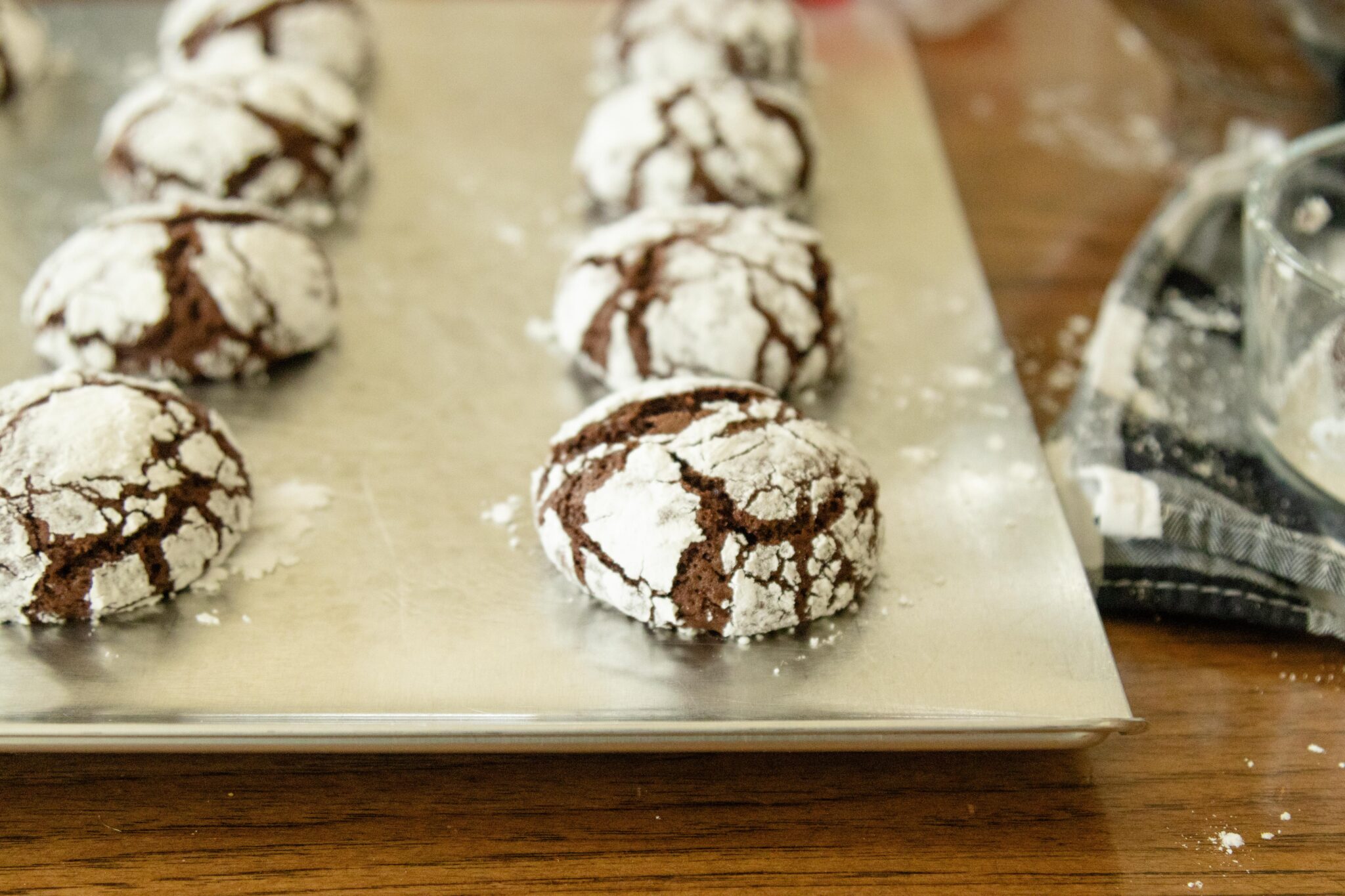 Chocolate Crinkle Cookies - Easy Holiday Cookie Recipe - Small Town Scratch